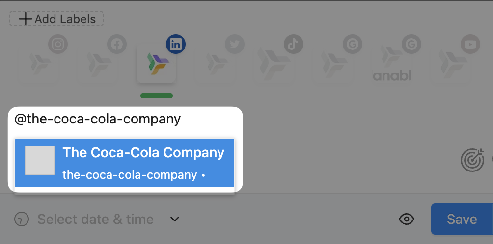 Linkedin tagging – Planable
